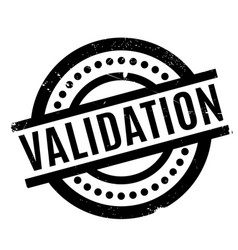 Validation rubber stamp Royalty Free Vector Image
