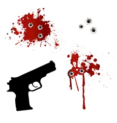 Blood splatters Royalty Free Vector Image - VectorStock