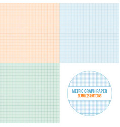 Isometric grid graph paper seamless pattern Vector Image