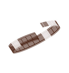 Long negative frame cut film string film strip Vector Image