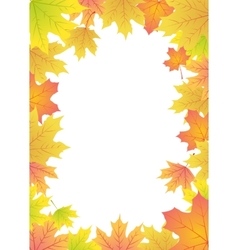 Maple leaves frame Royalty Free Vector Image - VectorStock