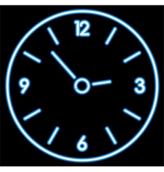 Blue clock Royalty Free Vector Image - VectorStock