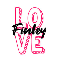 Finley Royalty Free Vector Image - VectorStock