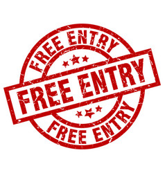 Free entry stamp Royalty Free Vector Image - VectorStock