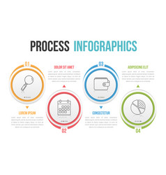 Process infographics Royalty Free Vector Image