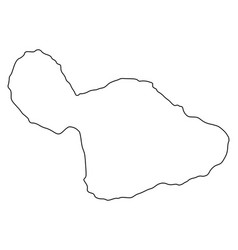 Map of maui Royalty Free Vector Image - VectorStock