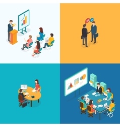 Job interview concept Royalty Free Vector Image