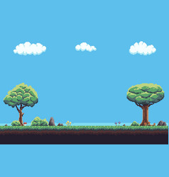 Pixel game background Royalty Free Vector Image