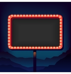 Vintage billboard with the inscription Welcome Vector Image