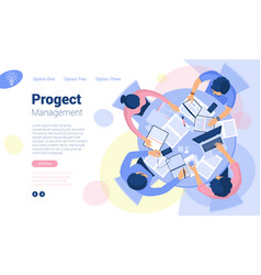 Faq website landing page design template Vector Image