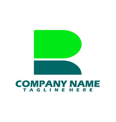 R japanese style letter logo design Royalty Free Vector