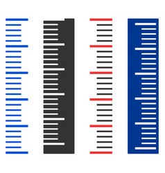 Vertical meter ruler Royalty Free Vector Image