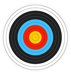 Printable archery arrow target with cross Vector Image