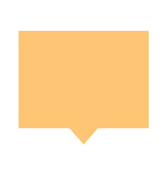 Rectangle blank speech bubble sign or empty map Vector Image