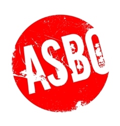 Asbo anti-social behavior order rubber stamp Vector Image