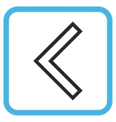 Shift left icon in a frame Royalty Free Vector Image