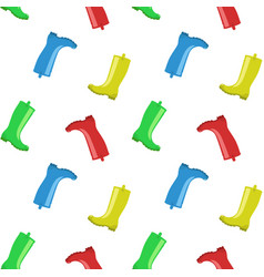Rubbers boots in rainbow colors Royalty Free Vector Image