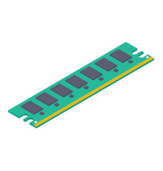 Computer random access memory isometric icon Vector Image