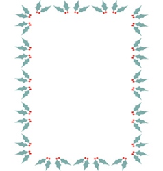 Holly border Royalty Free Vector Image - VectorStock