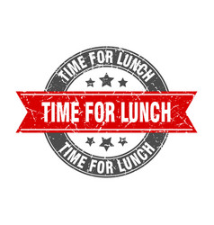 Time for lunch sign Royalty Free Vector Image - VectorStock