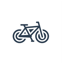 Bike icon front view Royalty Free Vector Image