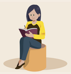 Read with text Royalty Free Vector Image - VectorStock