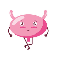 Cute human gallbladder Royalty Free Vector Image