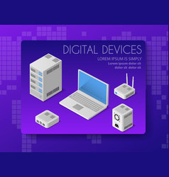 Monster personal computer Royalty Free Vector Image