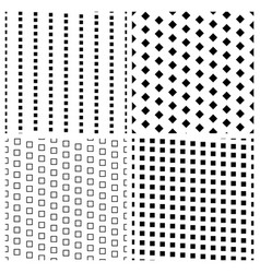 Square pattern brochure template - tile mosaic Vector Image