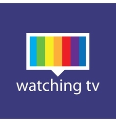 Logo screen tv color range Royalty Free Vector Image