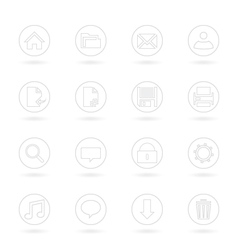 Web icons 6 Royalty Free Vector Image - VectorStock