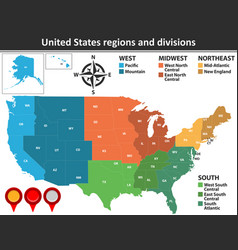 New england of united states Royalty Free Vector Image
