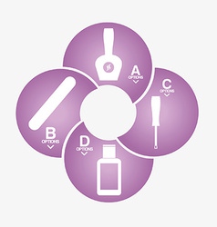 Make up infographics Royalty Free Vector Image