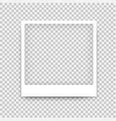 Photo frame template design white border Vector Image