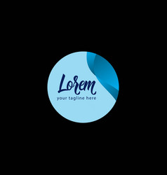 Lorem logo template design Royalty Free Vector Image