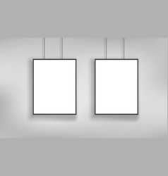 Paper poster a4 on white background Royalty Free Vector