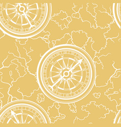 Ship navigation compass nautical Royalty Free Vector Image