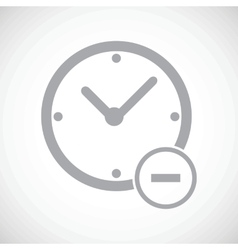 Monochrome round reduce time icon Royalty Free Vector Image