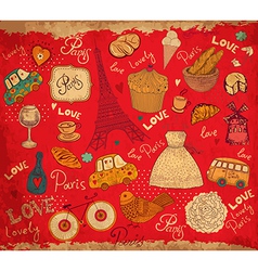 Parisian background Royalty Free Vector Image - VectorStock