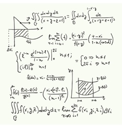 Pattern with mathematical formulas Royalty Free Vector Image