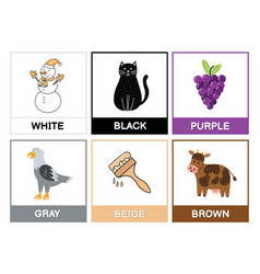 Cat Flashcard Vector Images (over 200)