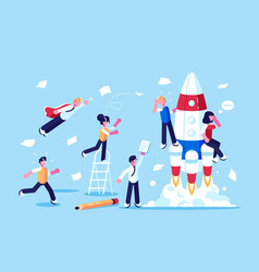 Business people working together Royalty Free Vector Image