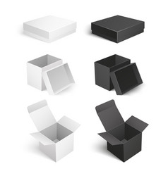 Containers and packaging icon set thin line Vector Image