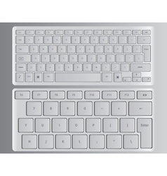 Computer keyboard blank template set Royalty Free Vector