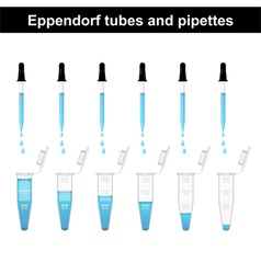 Plastic eppendorf tubes Royalty Free Vector Image