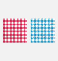 Seamless checkered tablecloth Royalty Free Vector Image