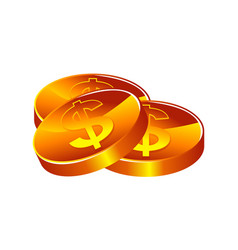 Money stack logo design template Royalty Free Vector Image