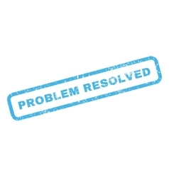 Resolved Rubber Stamp Royalty Free Vector Image