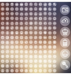 Set of icons for web and user interface design Vector Image