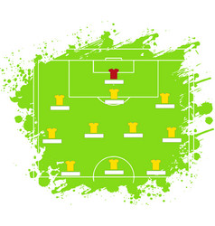 Football tactic board magnetic board Royalty Free Vector